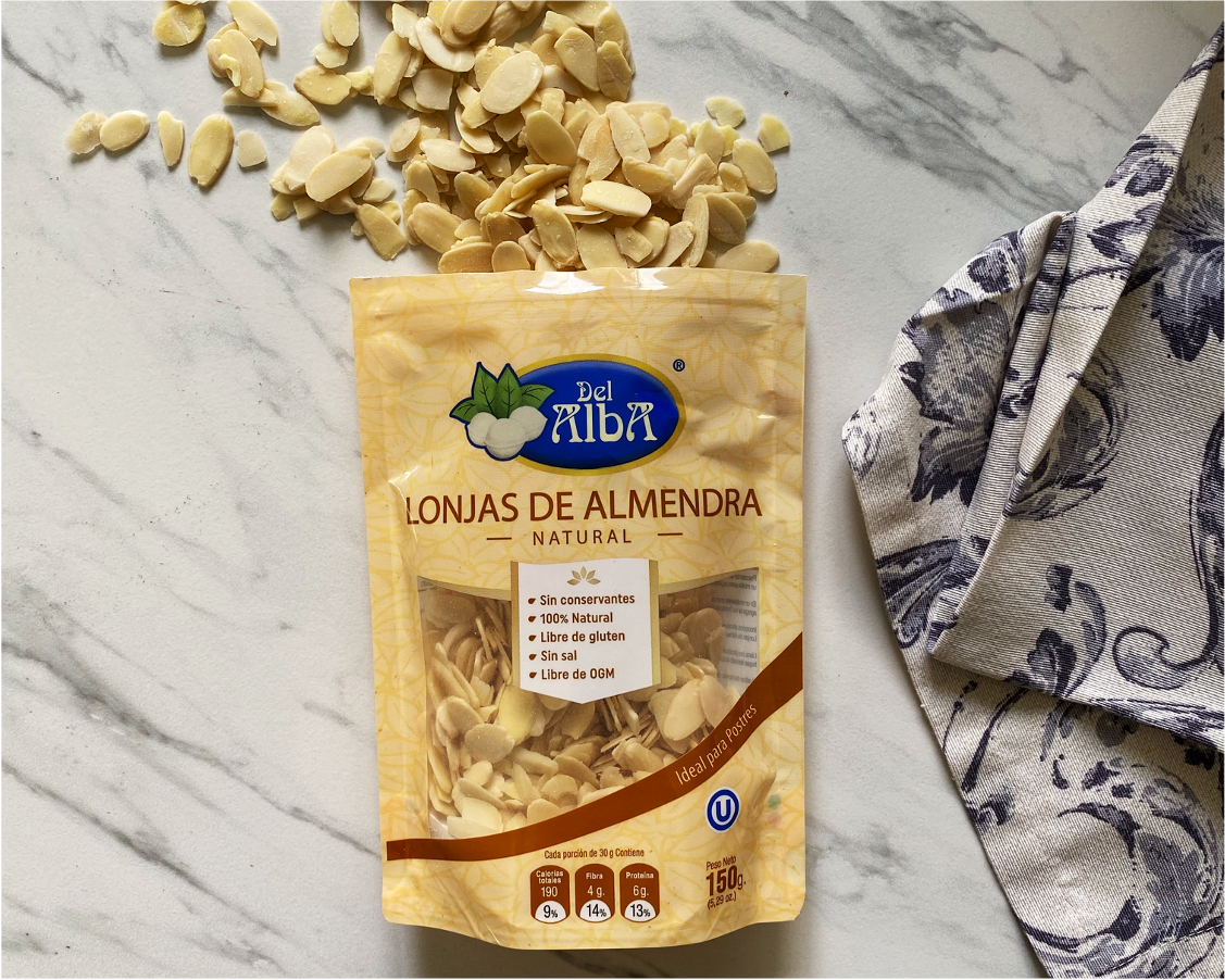 Curry con Lonjas de Almendra y Uvas Pasas | Del Alba