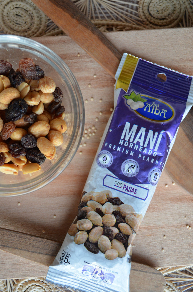 Maní con Pasas | Snacks Kosher | Del Alba