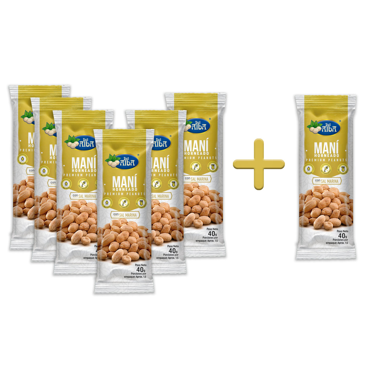 Maní Horneado Con Sal Marina | Maní con Sal | Del Alba